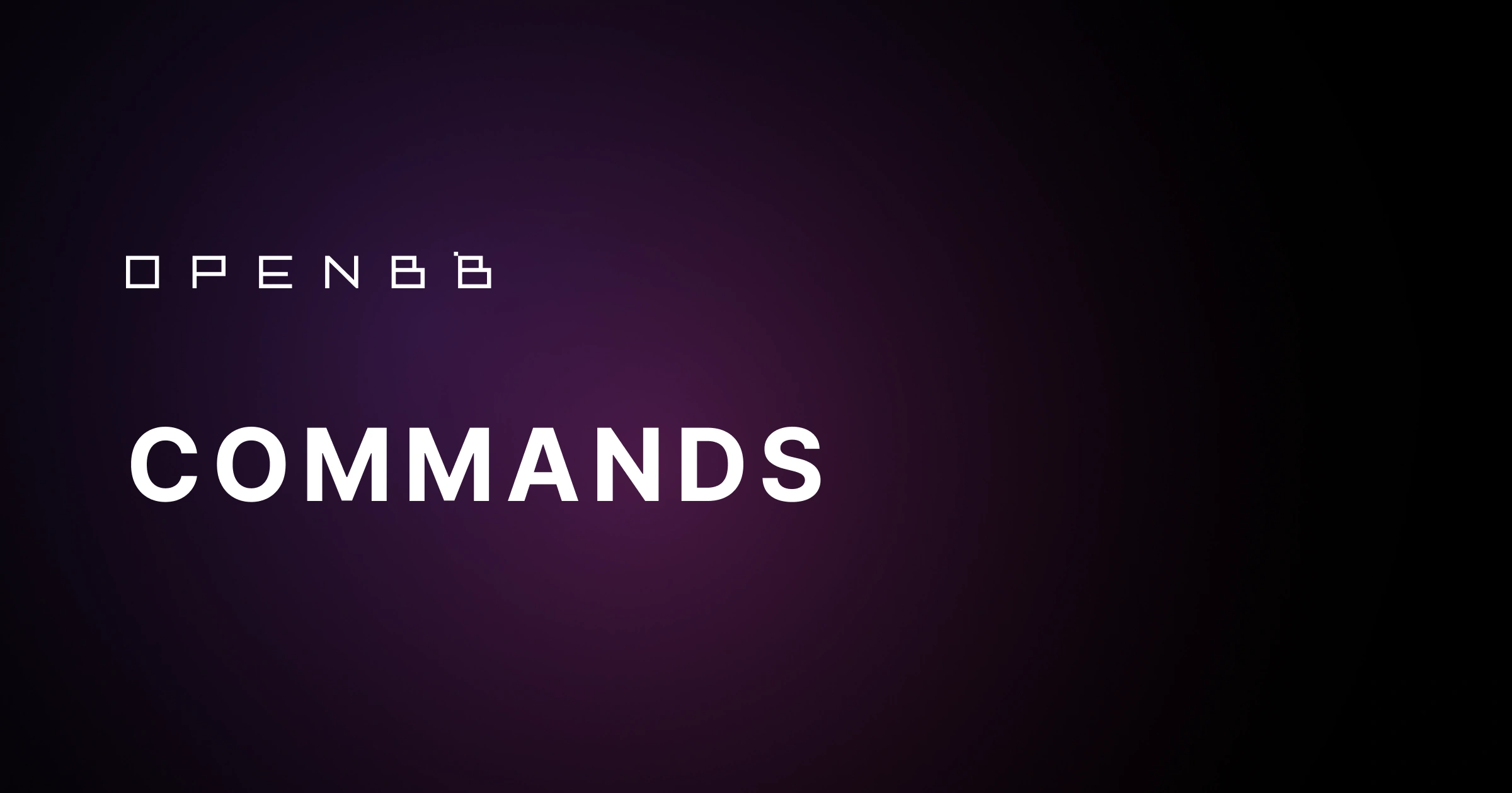 Commands OpenBB Bot