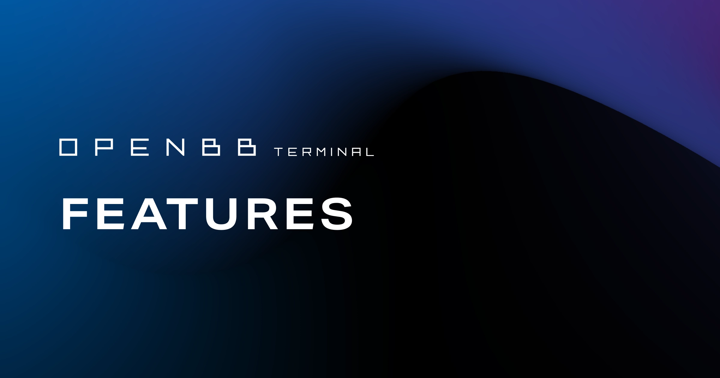 Features | OpenBB Terminal